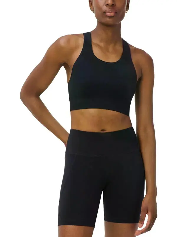 Sweaty Betty Ribbed-knit Racerback Sports Bra - Black