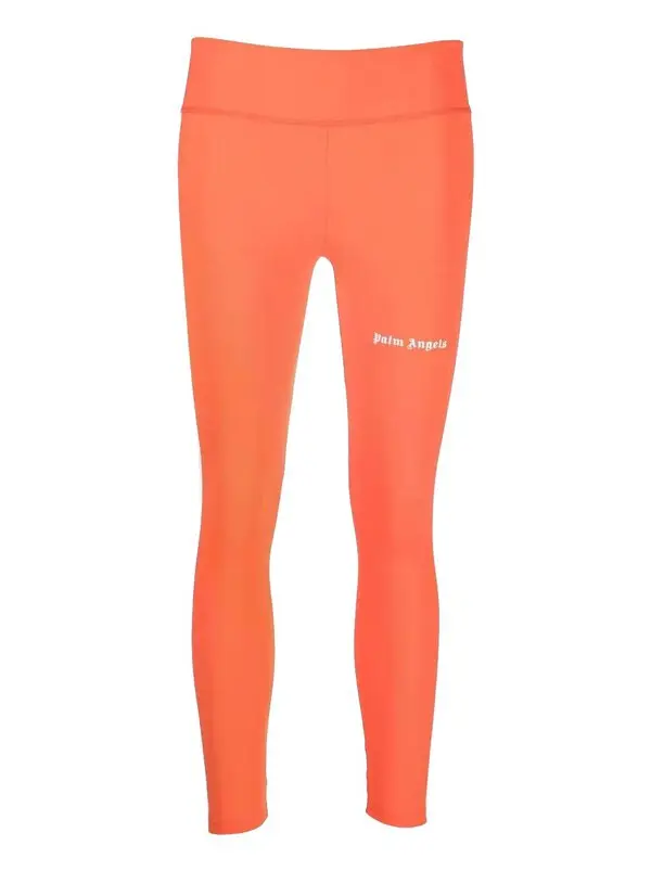 Palm Angels Logo-print Leggings - Orange
