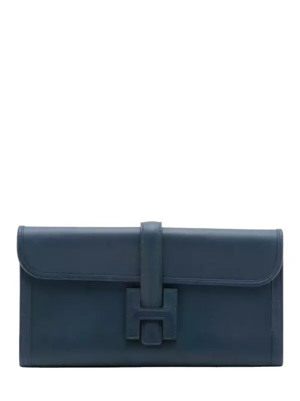 Hermès Swift Jige Elan 29 Clutch Bag - Blue