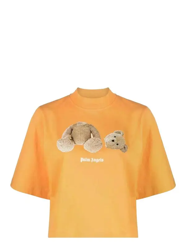 Palm Angels Teddy Bear Print T-shirt - Orange
