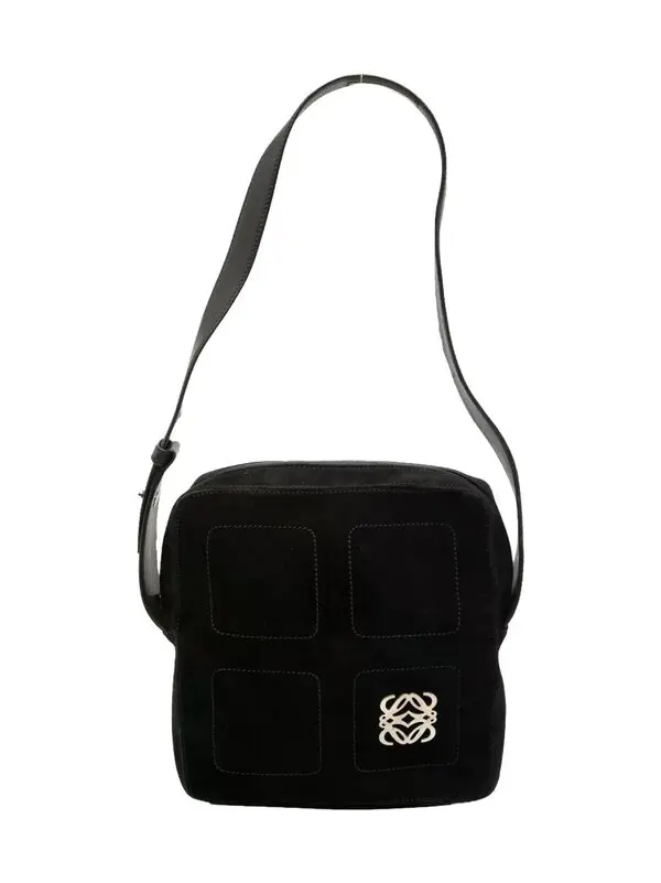 Loewe Suede Shoulder Bag - Black