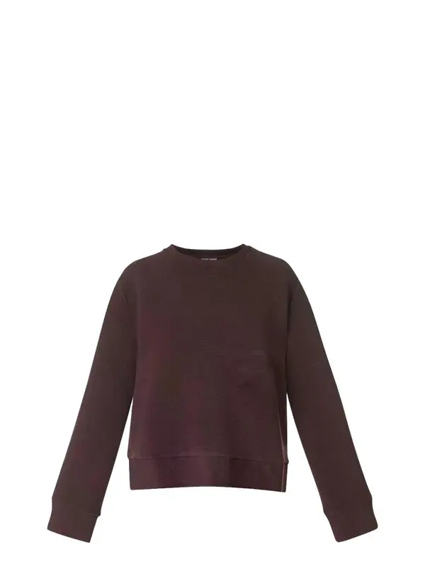 Sweaty Betty Ribbed-knit Sweatshirt With Logo Detail - Brown