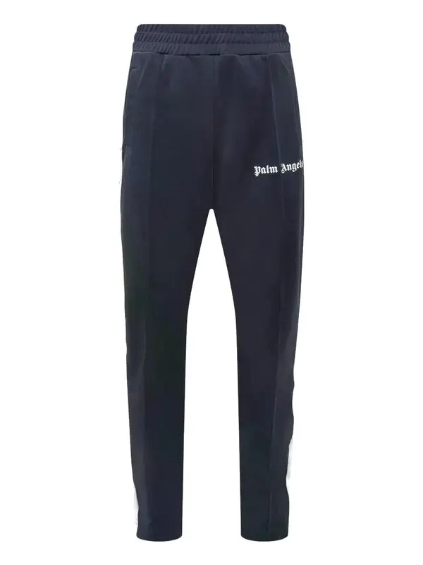 Palm Angels Logo-detail Side-stripe Track Pants - Blue