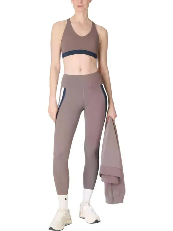 Sweaty Betty Power Side-stripe Leggings - Brown