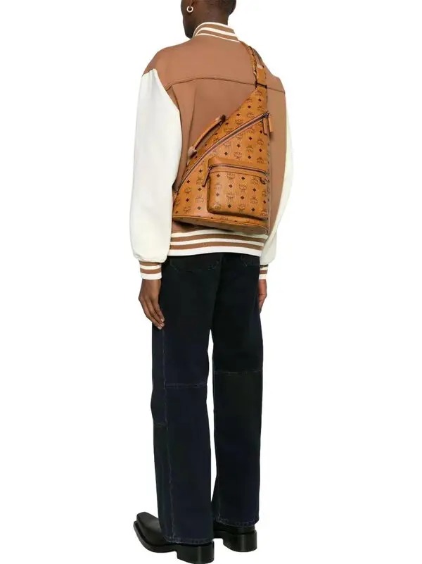 Mcm Aren Sling Bag - Brown