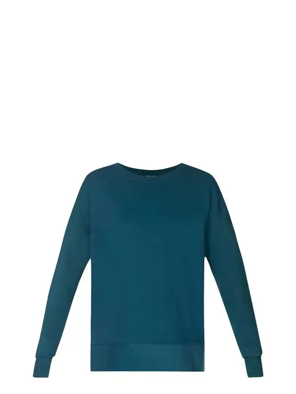 Sweaty Betty Side-slit Crewneck Sweatshirt - Green