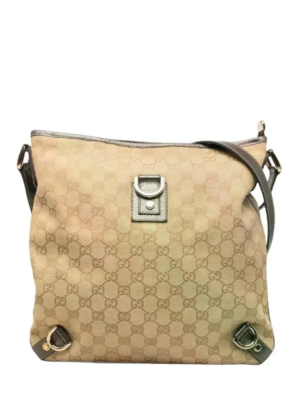 Gucci Abbey D Ring Crossbody Bag In Gg Canvas - Neutrals