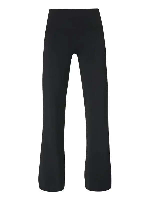 Sweaty Betty All Day Logo-print Flared Trousers - Black