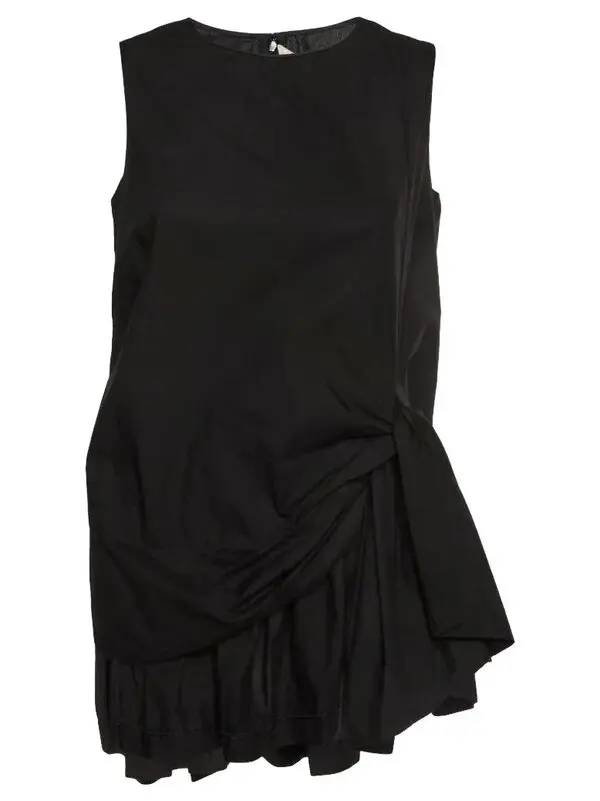 Marni Sleeveless Knot Detail Mini Dress - Black