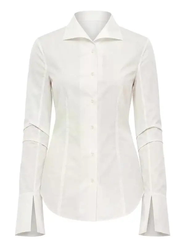 1989 STUDIO Slim-fit Cotton Shirt - White