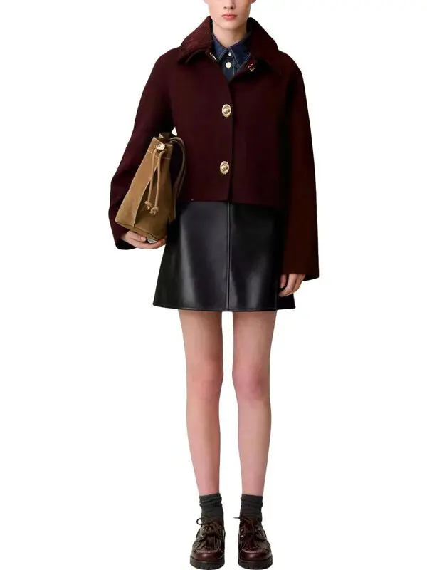 Claudie Pierlot Boxy Corduroy Jacket - Red