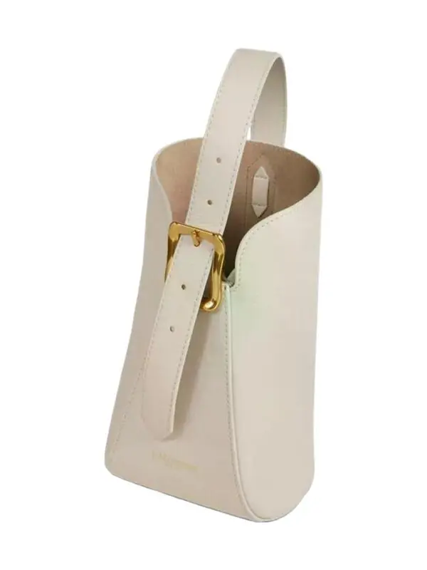 J & M DAVIDSON Quiver Leather Bucket Bag - Neutrals