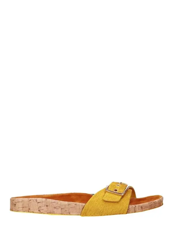 Premiata Pony-skin Slippers - Yellow
