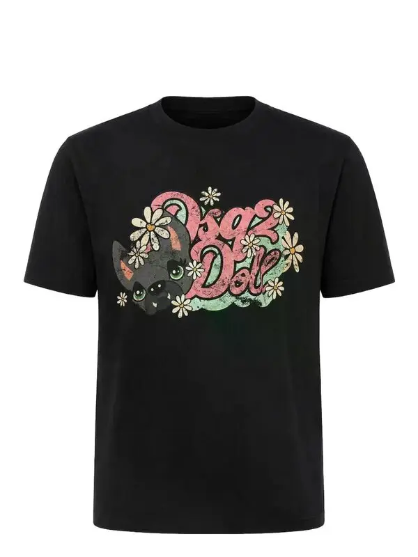 Dsquared2 Graphic Print T-shirt - Black