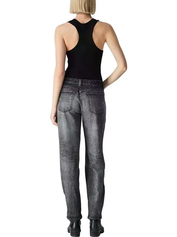 Vera Wang Ribbed Racer-back Tank Top - Black