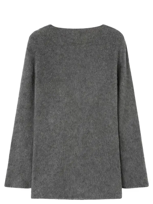 RETORI Retrobi Brushed Knit Backless Mini Dress - Grey