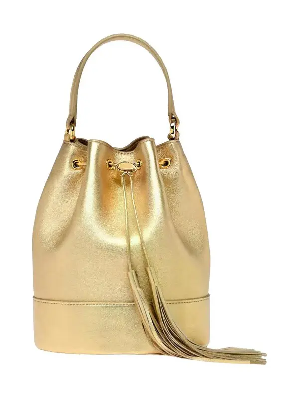 GIANVITO ROSSI Sienna Bucket Bag - Gold