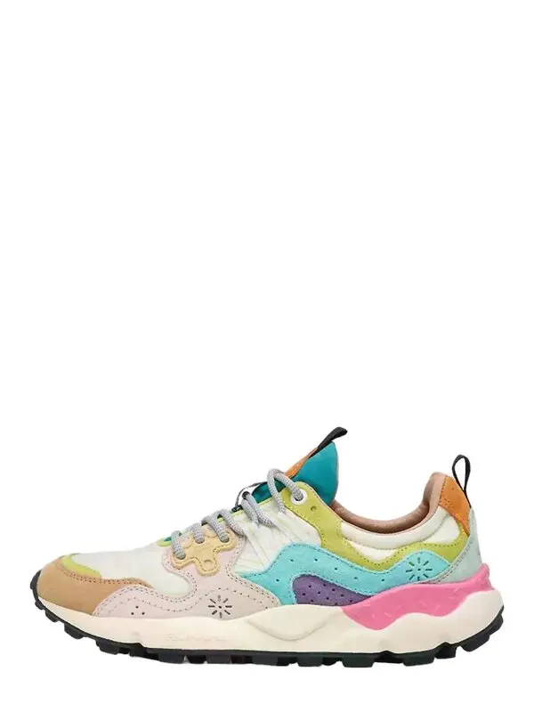 FLOWER MOUNTAIN Yamano 3 Paneled Sneakers - Neutrals