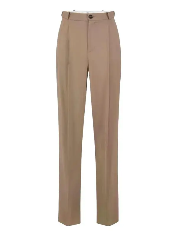 Elisabetta Franchi Pleated Trousers - Brown