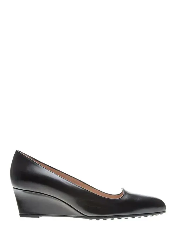 TOD'S Low Wedge Pumps - Black
