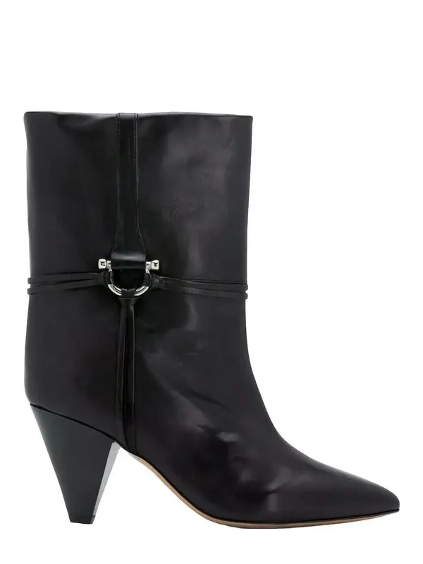 Isabel Marant Étoile Angular" Wide Ankle Boots - Black