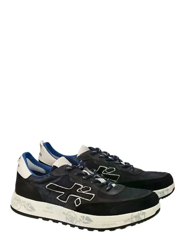 Premiata Nous Panelled Sneakers - Blue