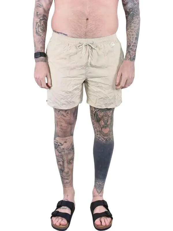 MC2 SAINT BARTH Elasticated Drawstring Waist Swim Shorts - Neutrals