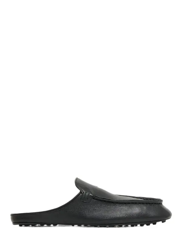 MANSUR GAVRIEL Moccasin Leather Mules - Black