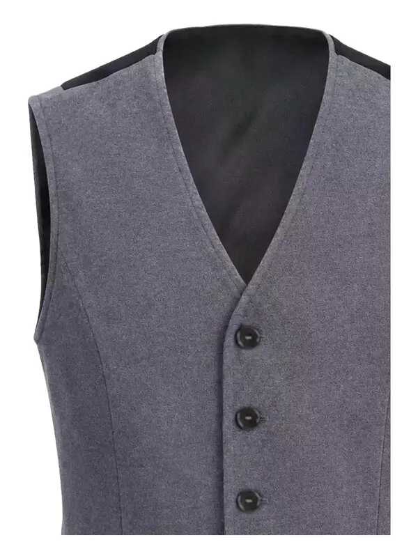 Costume National V-neck Button-up Waistcoat - Grey