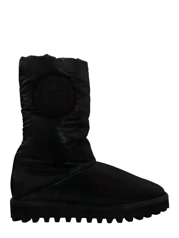 Dolce & Gabbana Quilted Padded Boots - Black