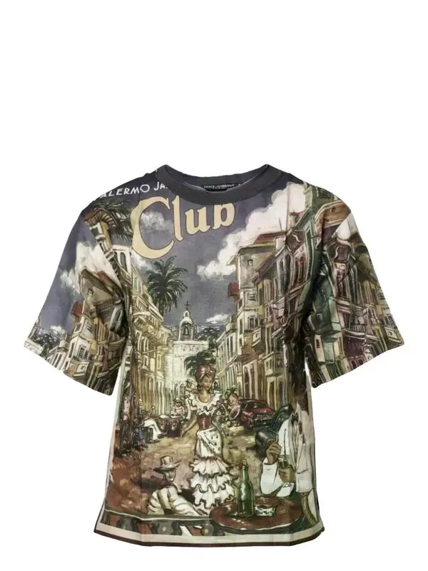 Dolce & Gabbana Graphic-print T-shirt - Blue