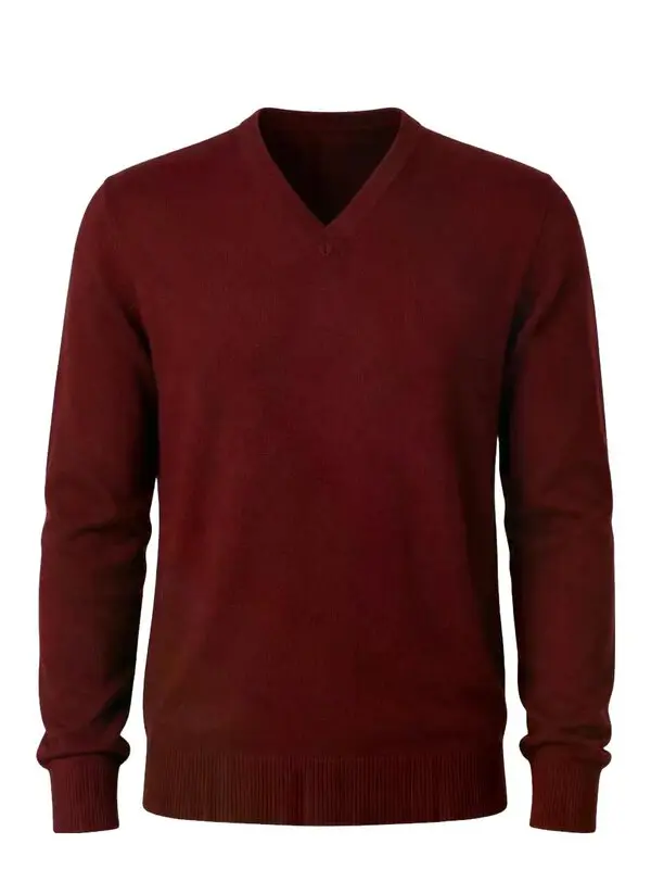 Dolce & Gabbana V-neck Knit Sweater - Red