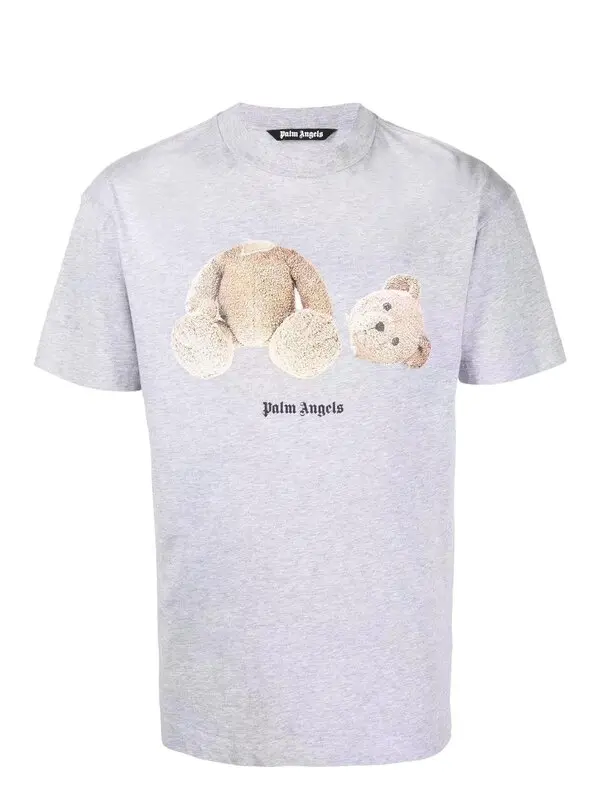 Palm Angels Bear-print T-shirt - Grey