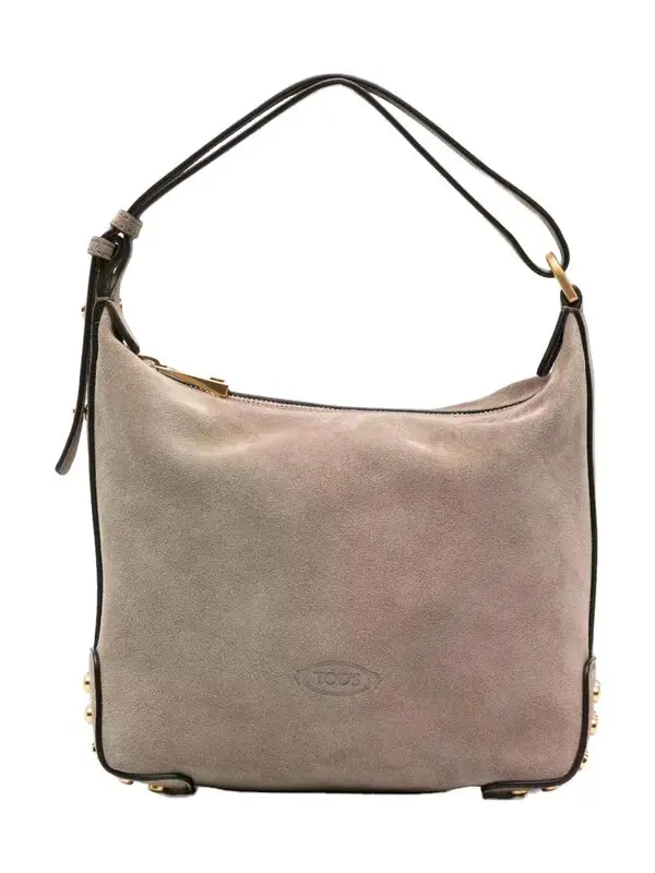 TOD'S Mini Studded Embellished Tote Bag - Neutrals