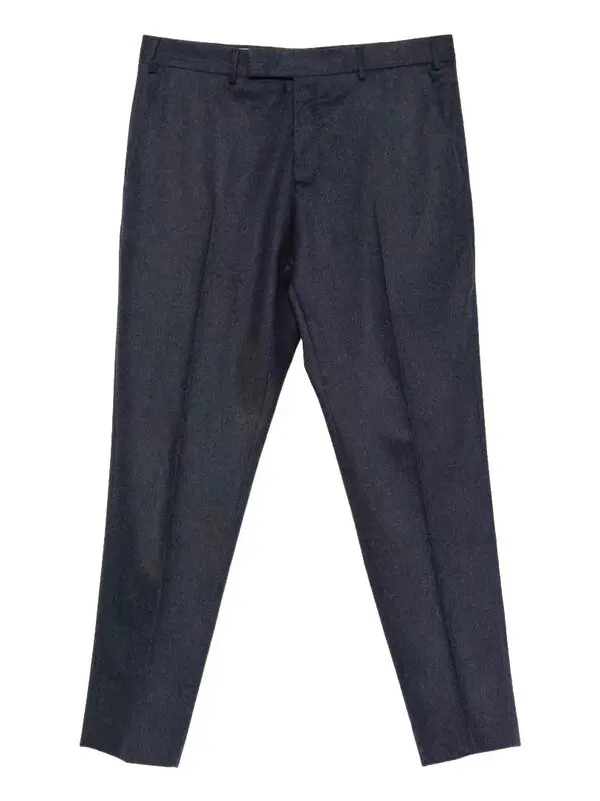 PT TORINO Tailored Trousers With Pressed Crease - Blue