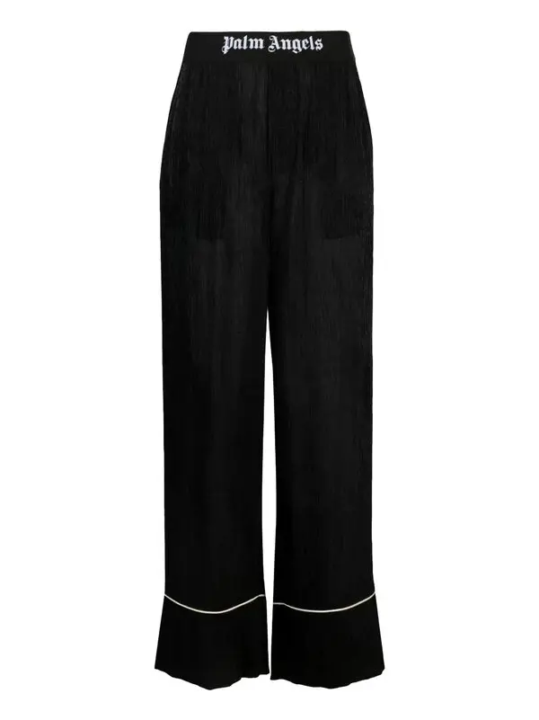 Palm Angels Soirée Logo Waist Trousers - Black