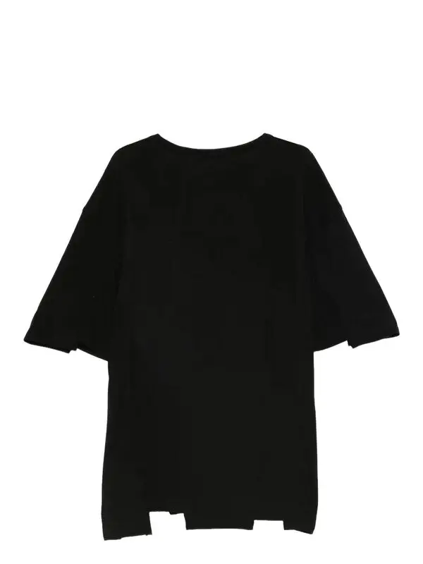 SONGZIO Panelled Asymmetric T-shirt - Black