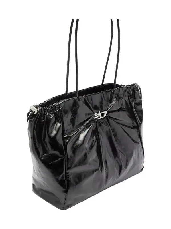 DIESEL® Scrunch-d Drawstring Shoulder Bag - Black