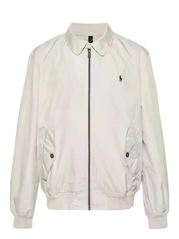 Polo Ralph Lauren Embroidered Pony Bomber Jacket - Neutrals