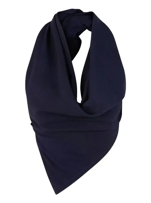 Monse Draped Halter Top - Blue