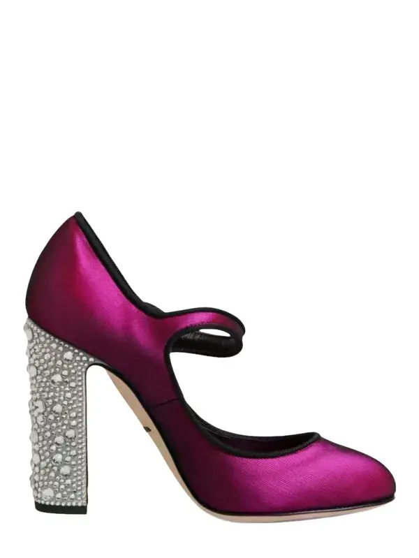 Dolce & Gabbana Embellished Mary Jane Pumps - Pink