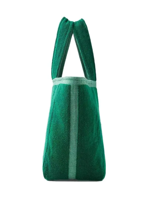 Versace Terry-toweling Jacquard Tote Bag - Green