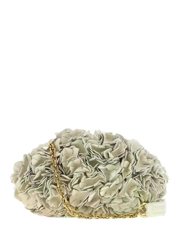 Chloé Plissé Leather Shoulder Bag - White