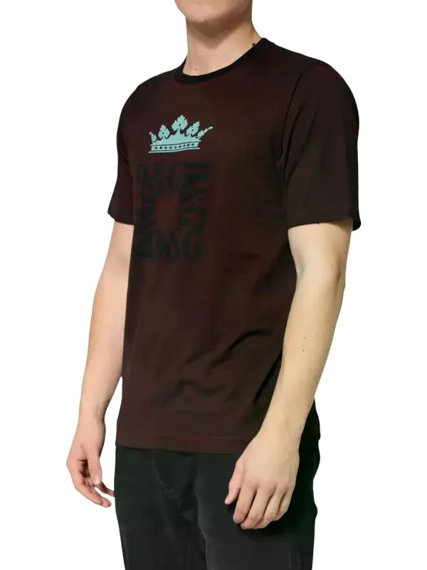 Dolce & Gabbana Crown-print T-shirt - Brown