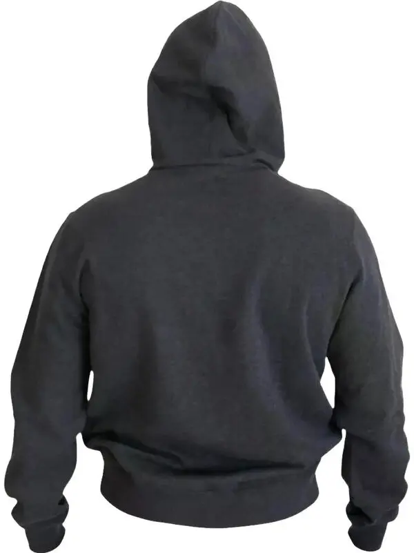 Dolce & Gabbana Logo-embroidered Cotton Hoodie - Grey