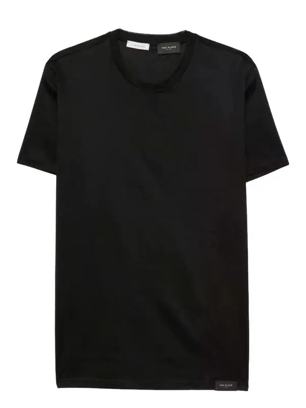 LOW BRAND Logo-patch T-shirt - Black
