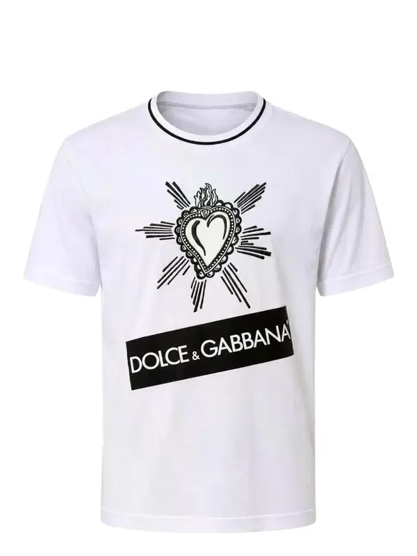 Dolce & Gabbana Sacred Heart Graphic-print T-shirt - White