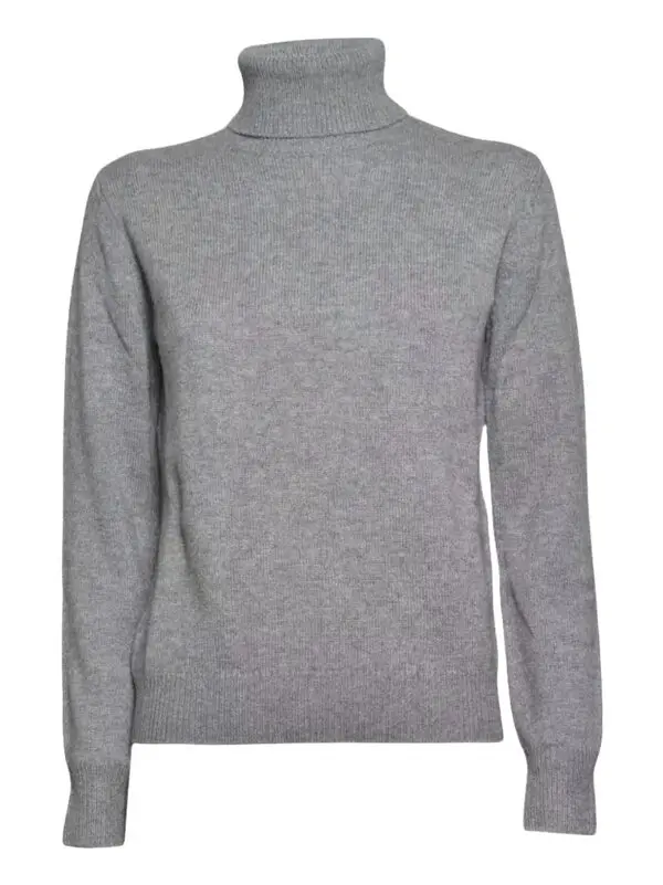 MC2 SAINT BARTH Roll Neck Knitted Sweater - Grey
