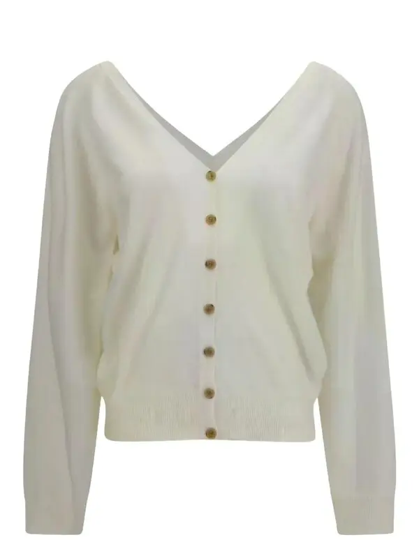 LISA YANG Jiani V-neck Cardigan - White