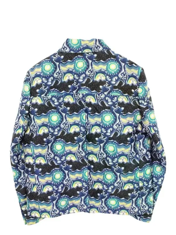 Dior 2010s X Kenny Scharf Zip-up Bomber Jacket - Blue